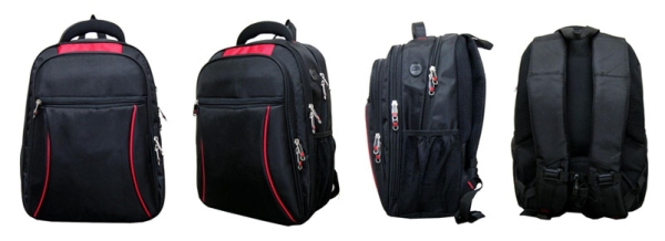 Red Stripe Laptop Backpack – IPC Bags – Malaysia Supplier of Travel ...